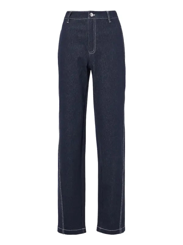 Max Mara Zibello High-rise Straight Jeans - Blue