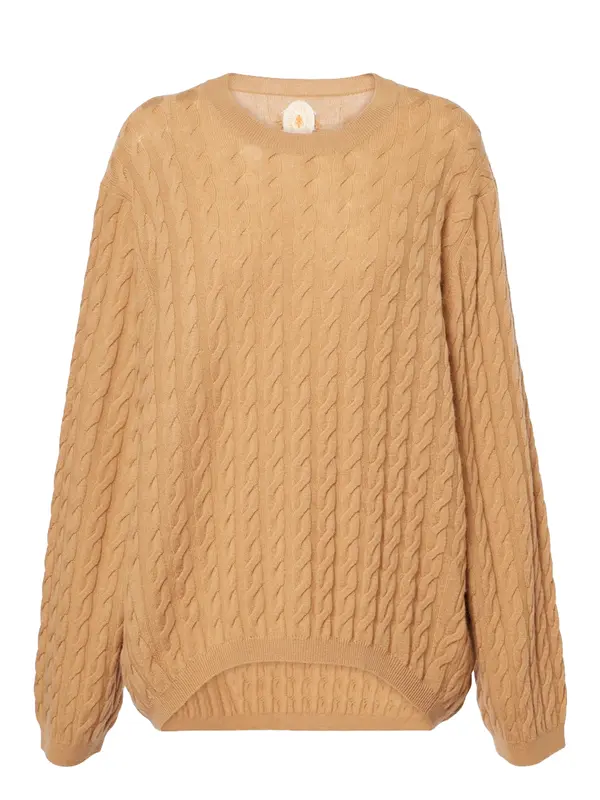 Jardin Des Orangers Cable-knit Sweater - Brown