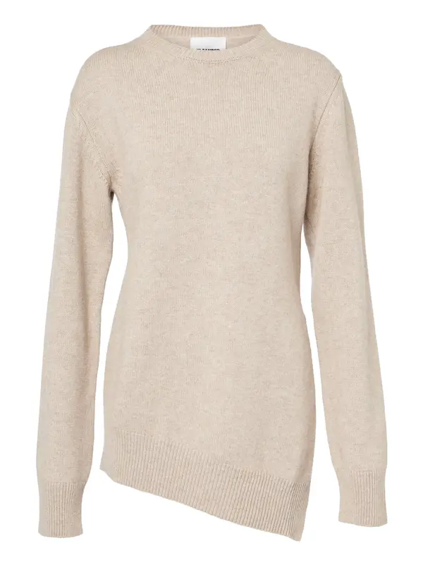 JIL SANDER Wool And Cashmere Sweater - Beige