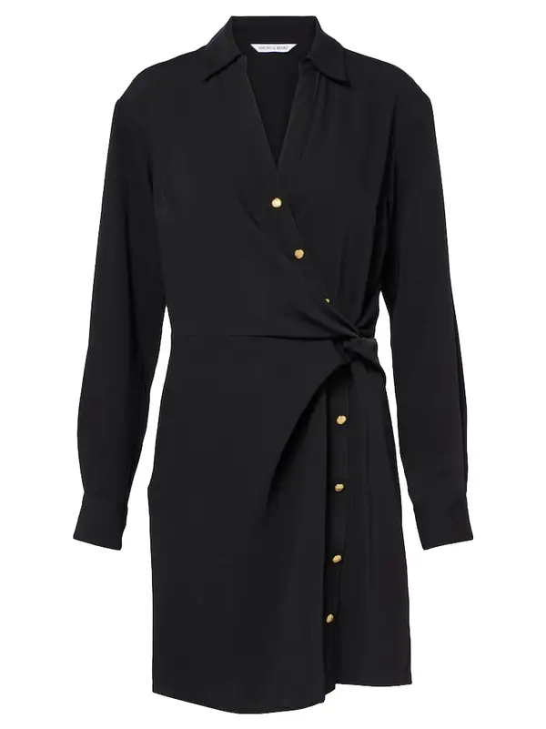 Veronica Beard Wright Wrap Dress - Black