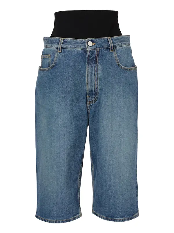 Alaïa Cropped Barrel-leg Jeans - Blue