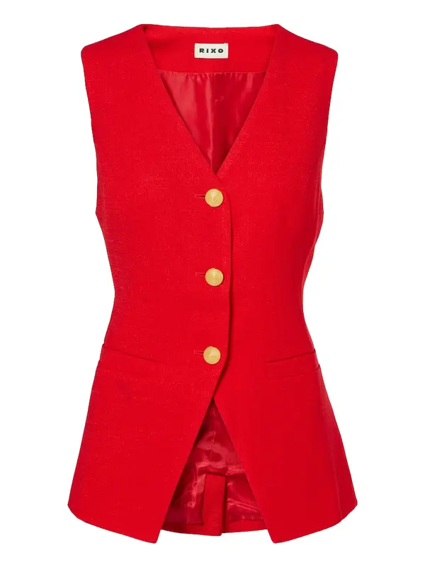 Rixo Ingrida Vest - Red