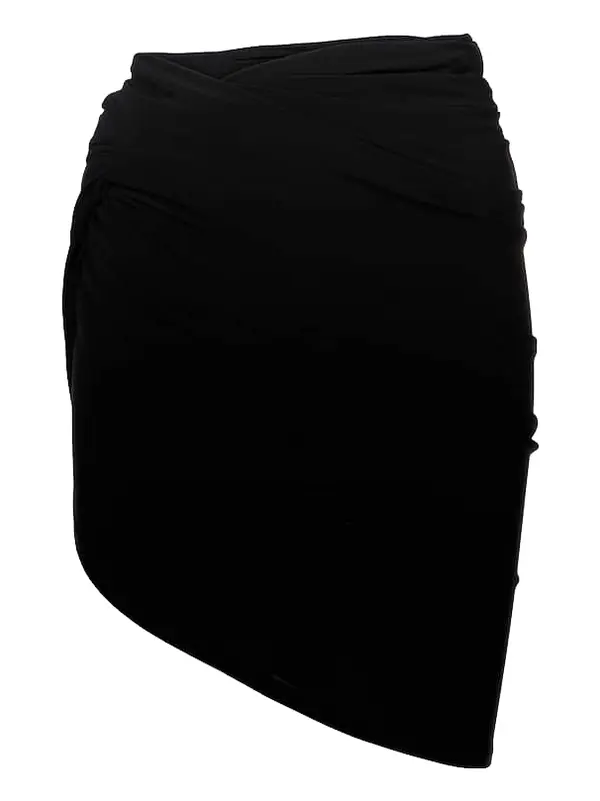 Jacquemus The Drapeado Jersey Miniskirt - Black