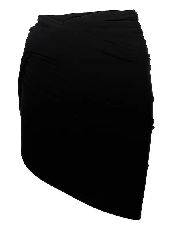 Jacquemus The Drapeado Jersey Miniskirt - Black