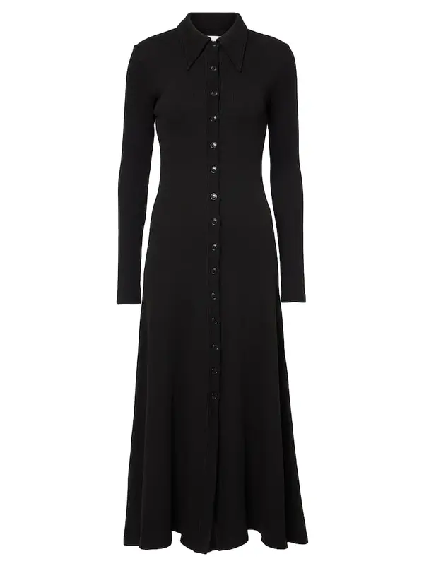 Citizens Of Humanity Gila Midi Shirt Dress - Black