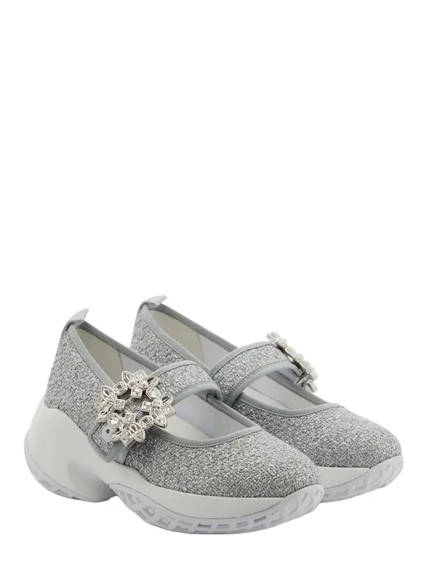 ROGER VIVIER Viv Run Sneakers - Silver