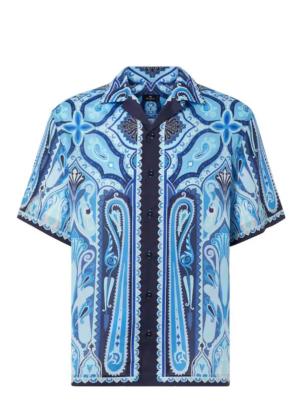 Etro Printed Cotton Bowling Shirt - Multicoloured