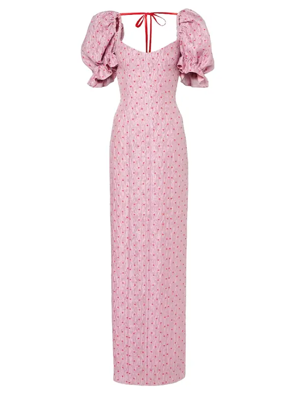 MARKARIAN Raffaella Balloon-sleeve Maxi Dress - Pink