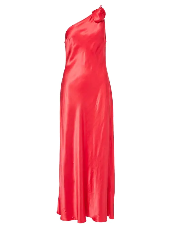 Rixo Doutzen One-shoulder Gown - Red