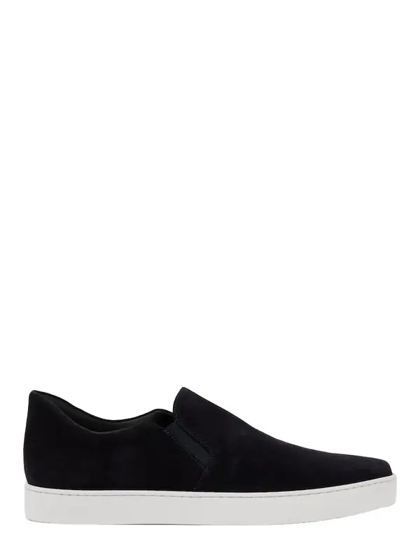 Manolo Blahnik Nadores Suede Slip-on Sneakers - Blue