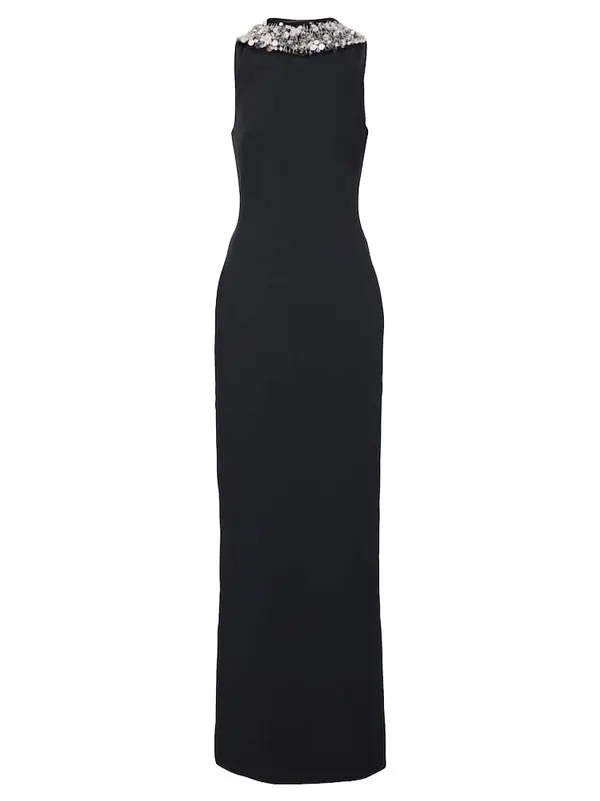 Safiyaa Holli Embellished Gown - Black