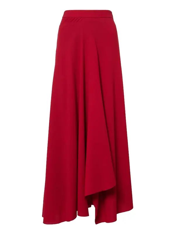 ROKSANDA Asha Crêpe Maxi Skirt - Red