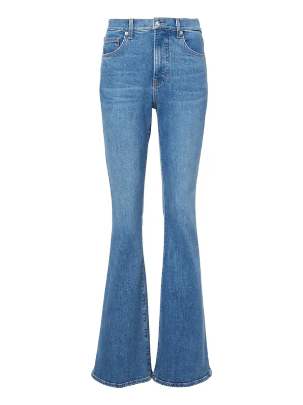 Veronica Beard Beverly High-rise Flared Jeans - Blue