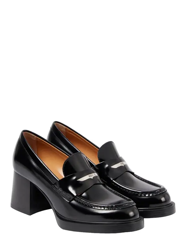 TOD'S Plateu Platform Loafers - Black