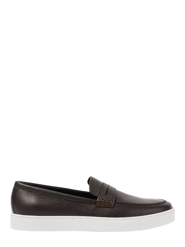 Manolo Blahnik Ellis Leather Loafers - Brown