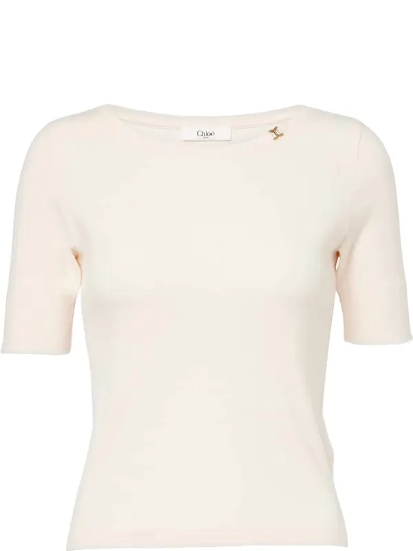 Chloé Cotton Jersey T-shirt - White