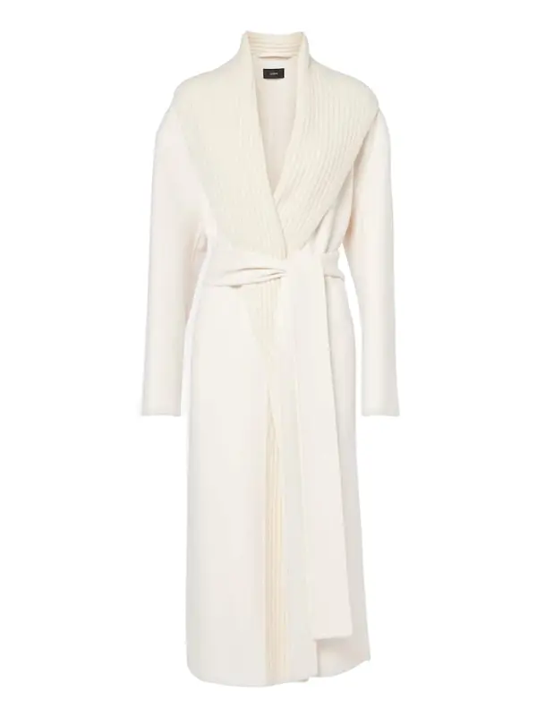 JOSEPH Rica Wool And Cashmere Jacket - White