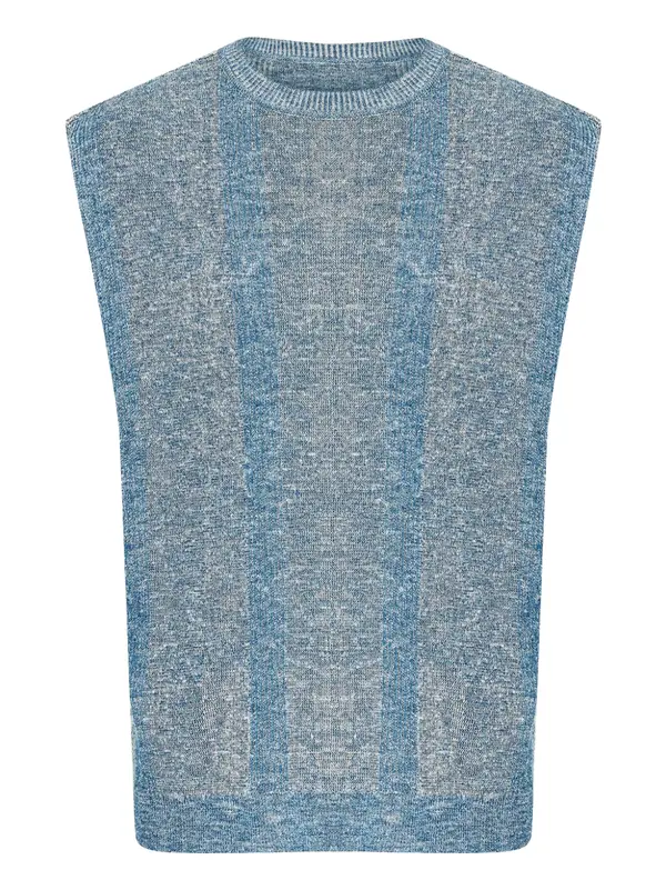 MAISON MARGIELA Knitted Tank Top - Blue