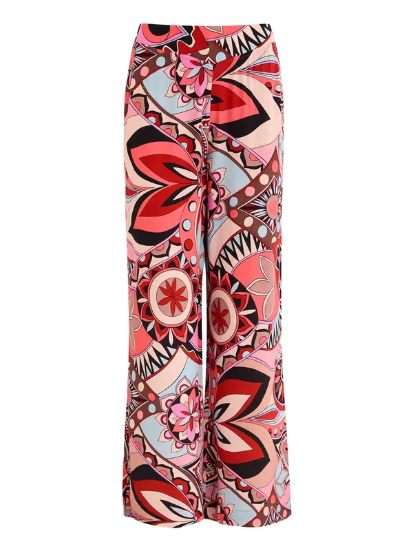 Rixo Aubree Printed Wide-leg Trousers - Multicoloured