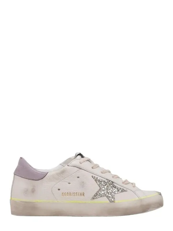 GOLDEN GOOSE Superstar Sneakers - White/platinum/lilac