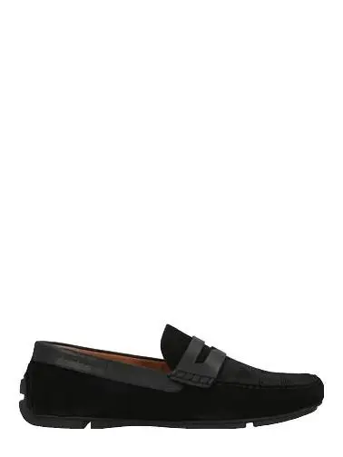 Emporio Armani Leather Loafers - Black