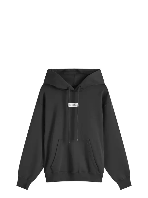 MAISON MARGIELA Numbers Patch Logo Hoodie - Black