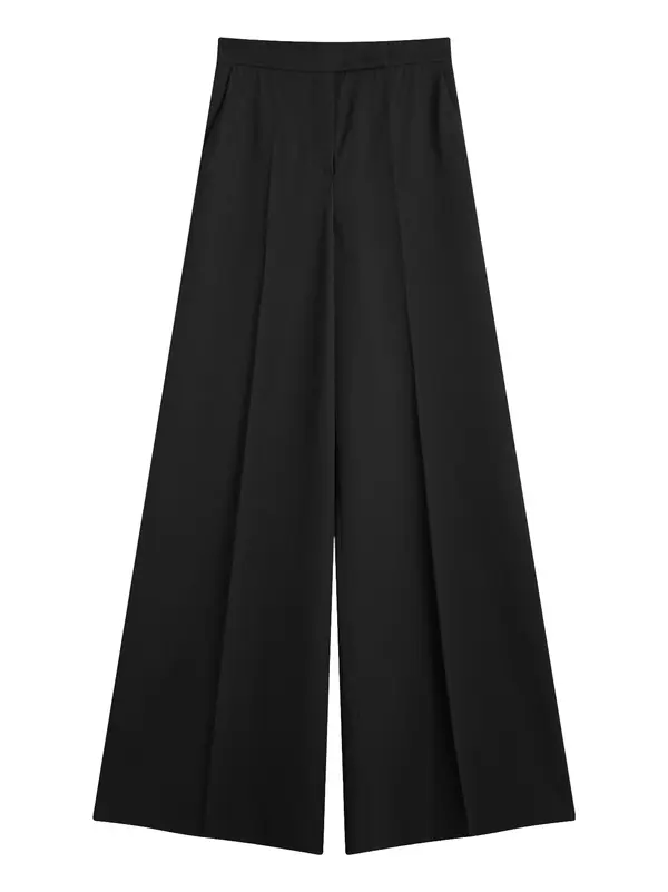 Max Mara Ninfa Wool Trousers - Black