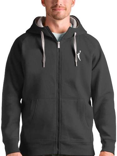 ANTIGUA Full-zip Fleece Hoodie - Charcoal