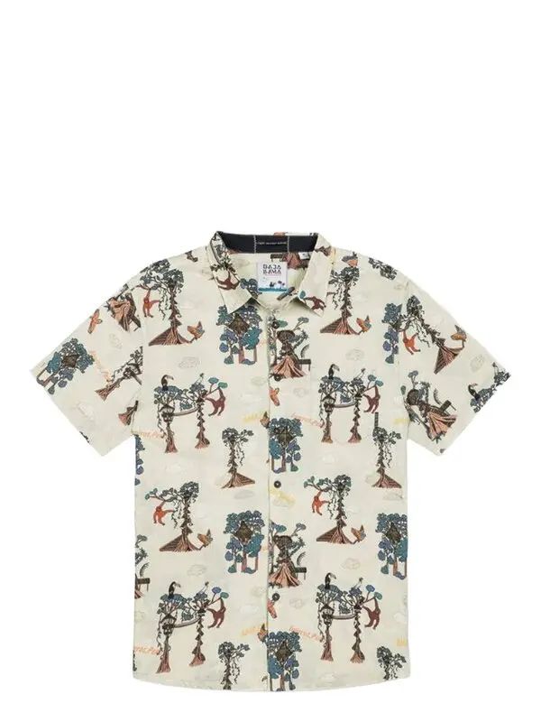 BAJA LLAMA Treehouse7-seas Button Up - Tan