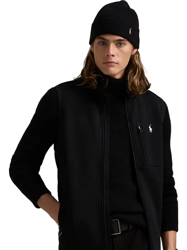 Ralph Lauren Double-knit Mockneck Vest - Polo Black