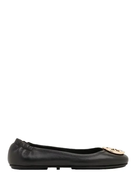 Tory Burch Minnie Ballet Flats - Black/gold