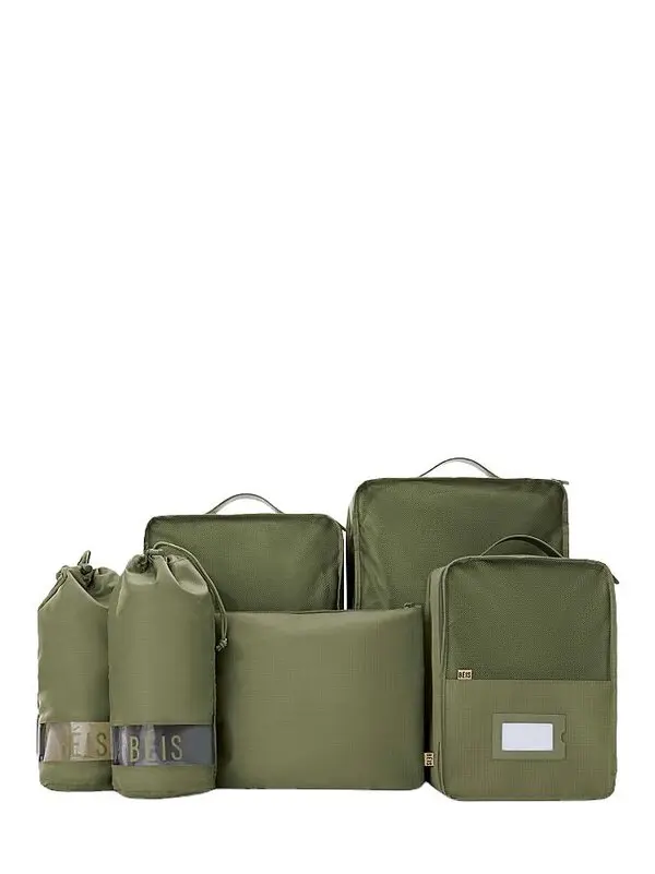 BEIS The Packing Cubes 6 Piece Set - Olive