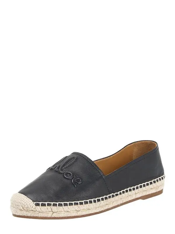 Chloé Isla Espadrille Flats - Black