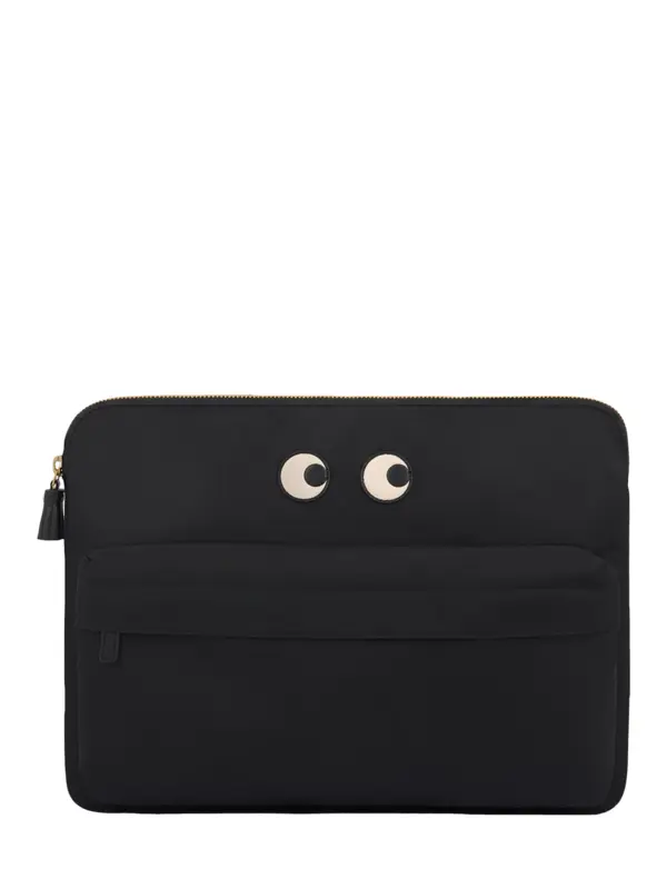 ANYA HINDMARCH Nylon Eyes Technology Case - Black