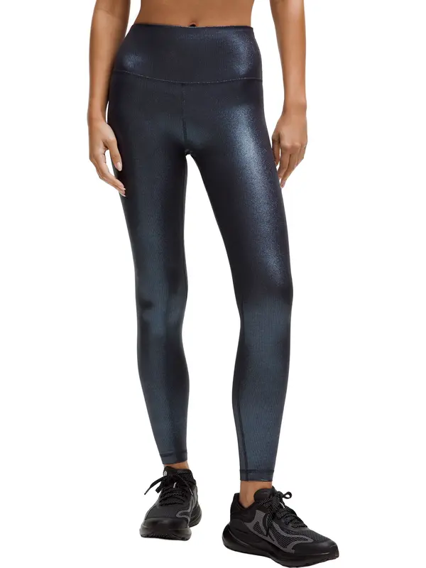 Lululemon Align™ High-rise Ribbed Pant 28 - Radiate Foil Print Black Night