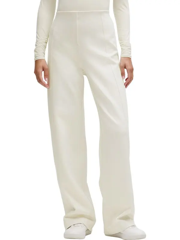Lululemon Stretch Knit Straight-leg Pull-on Pant - Bone