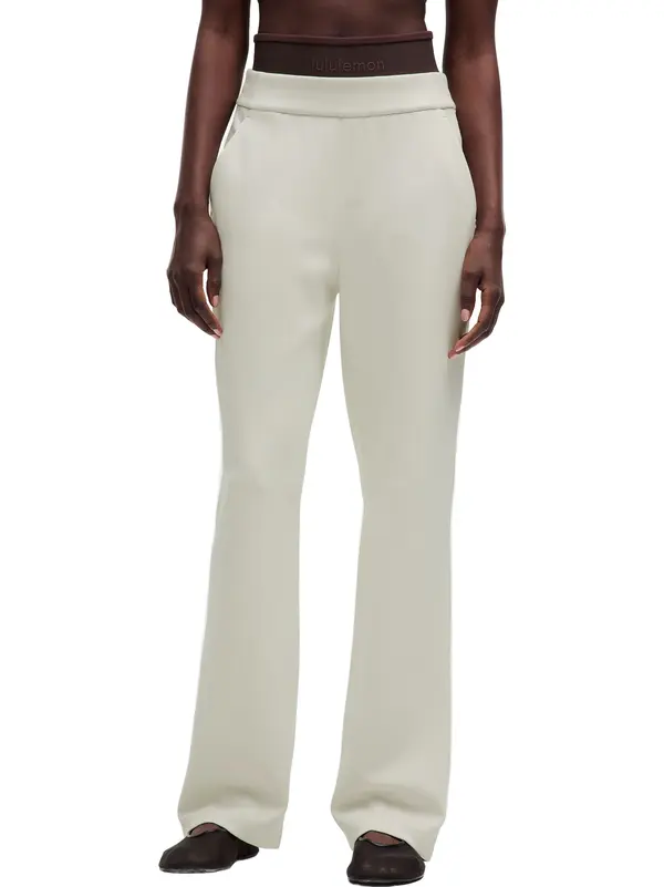 Lululemon Softstreme High-rise Straight-leg Pant - Bone