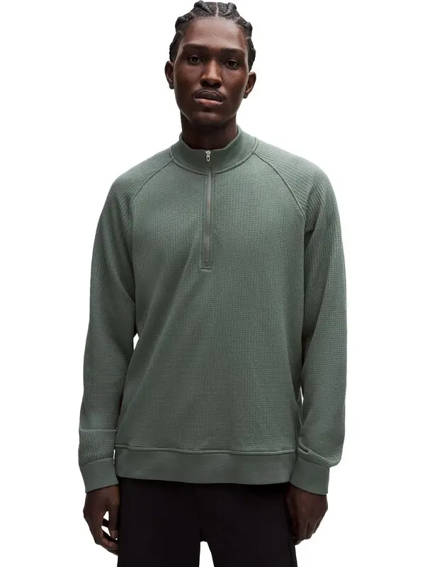 Lululemon Engineered Warmth Half Zip - Palm Deco/palm Deco