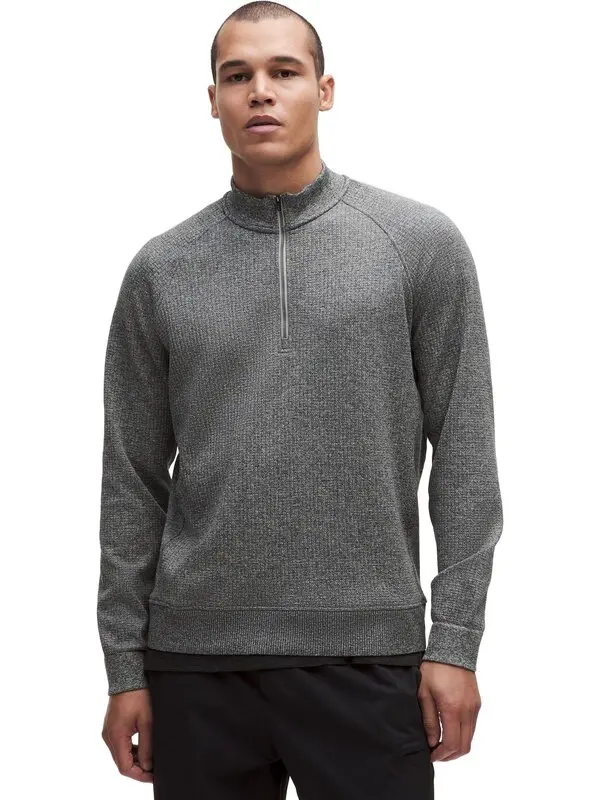 Lululemon Engineered Warmth Half Zip - Silver Drop/graphite Grey