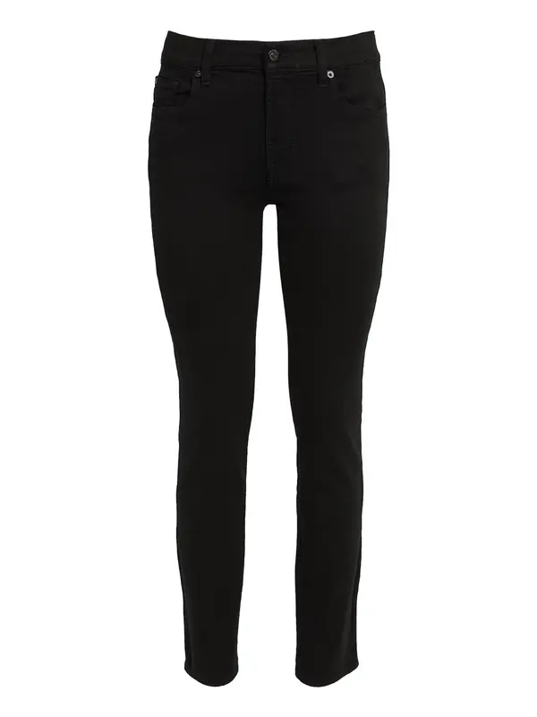 7 For All Mankind Bair Roxanne Slim Jeans - Black