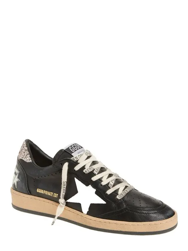 GOLDEN GOOSE Ball Star Low-top Sneakers - Black/ Cinder