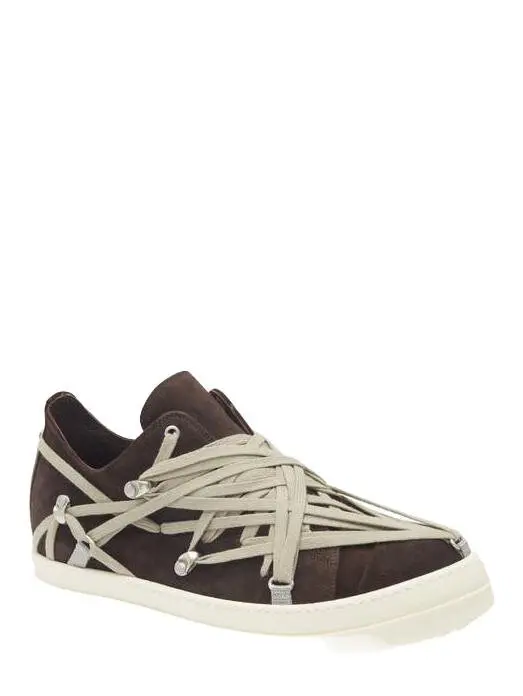 Rick Owens Megalaced Sneakers - Mahogany/ Milk