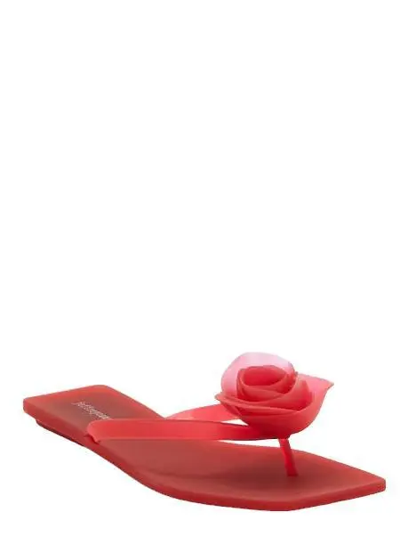 Jeffrey Campbell Sweeten Flip Flop - Berry Matte