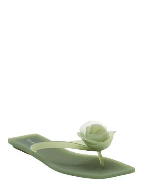 Jeffrey Campbell Sweeten Flip Flop - Green Matte