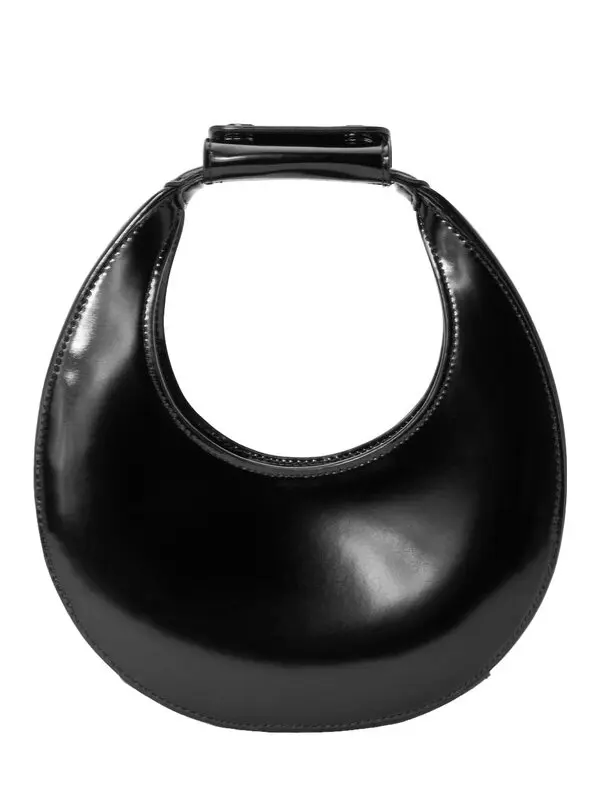 Staud Good Night Moon Leather Top Handle Bag - Black