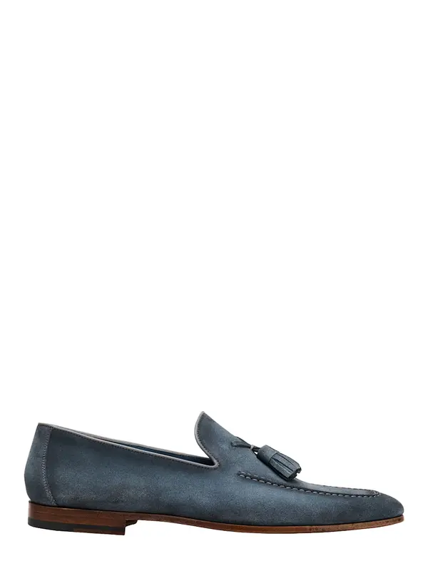 Magnanni Seneca Ii Suede Tassel Loafers - Sky Blue