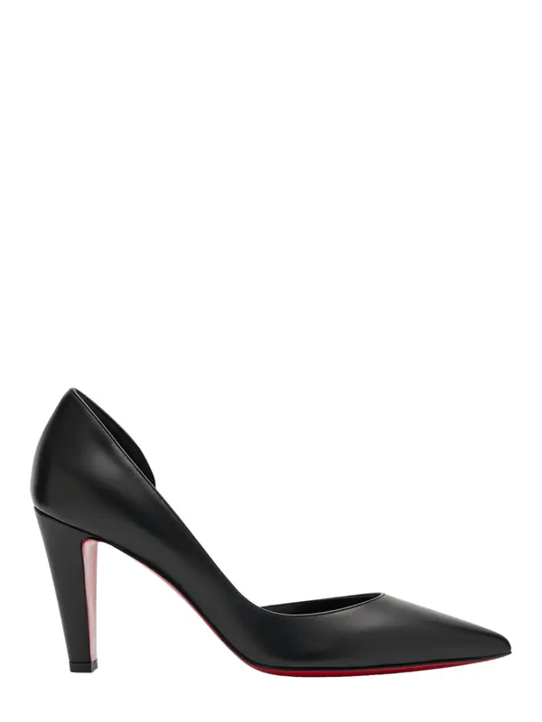 CHRISTIAN LOUBOUTIN 85mm Vibella Matte Half-d'orsay Pumps - Black