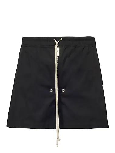 Rick Owens Relaxed-fit Stretch-cotton Shorts - Black