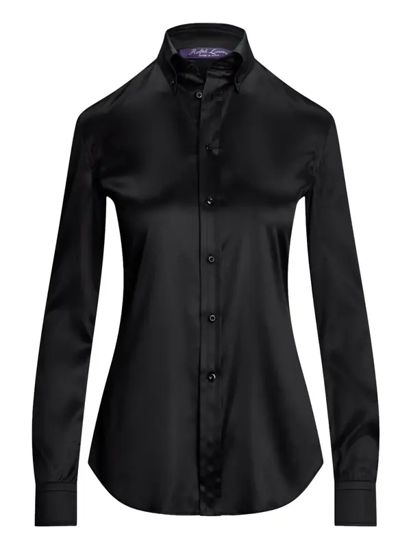 Ralph Lauren Stretch-silk Shirt - Black