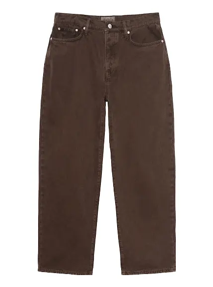 StÜssy Washed Canvas Straight Leg Jean - Brown